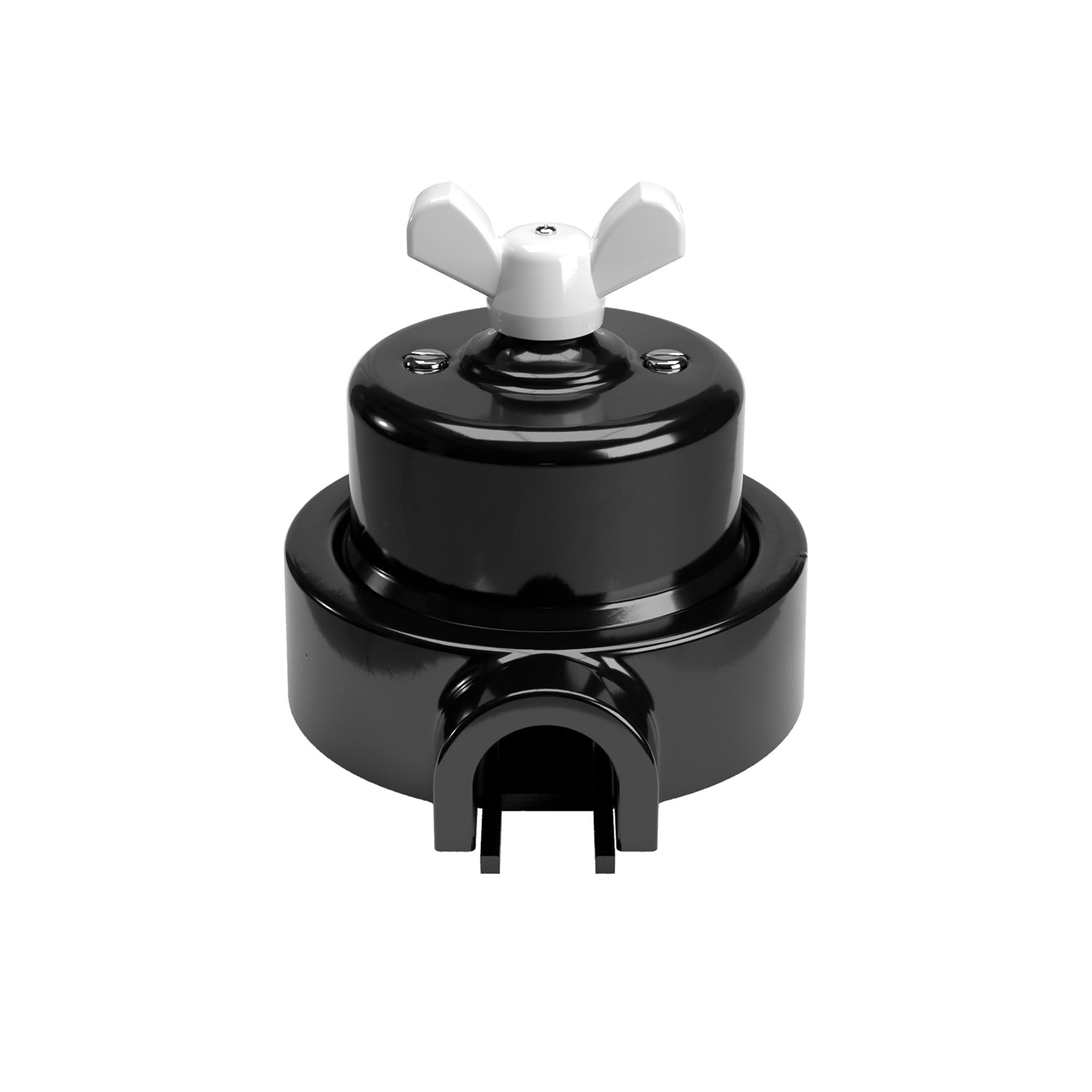 Switch with butterfly nut and base for Creative-Tubes in black ...